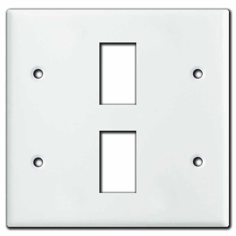 New Style Double Gang Low Voltage Wall Switch Plates for 2 GE Switches