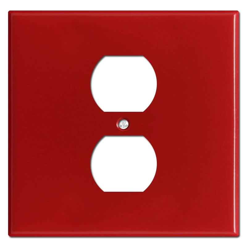 Red Outlet Covers - Red Duplex Outlet & Single Receptacle Plates