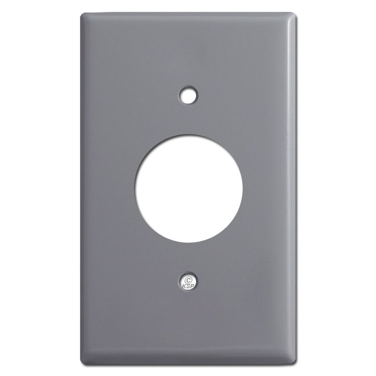 1 Duplex Outlet Receptacle Cover Plate - Gray