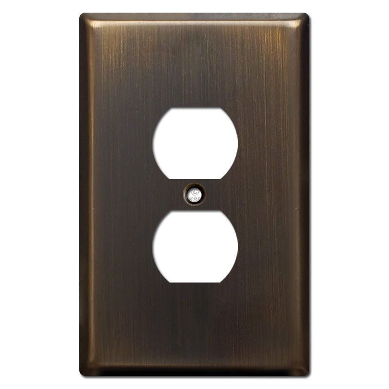 Oil Rubbed Bronze Receptacle Wall Plate Covers