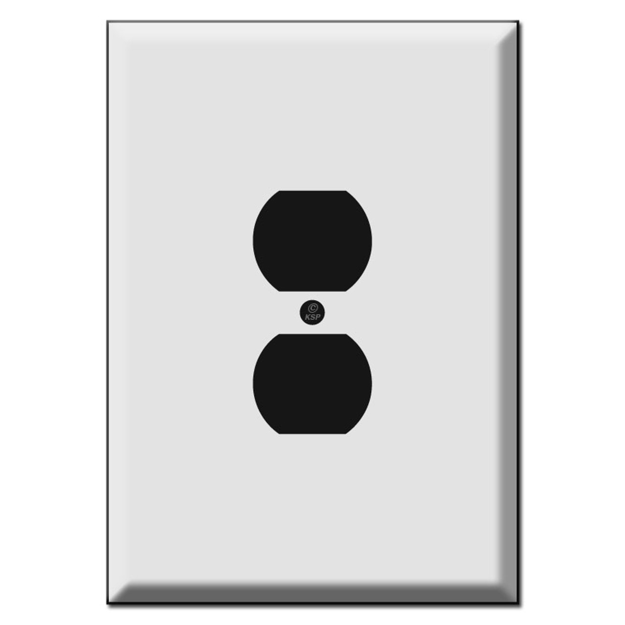 Round Duplex Outlet Wall Switch Plates | Kyle Switch Plates