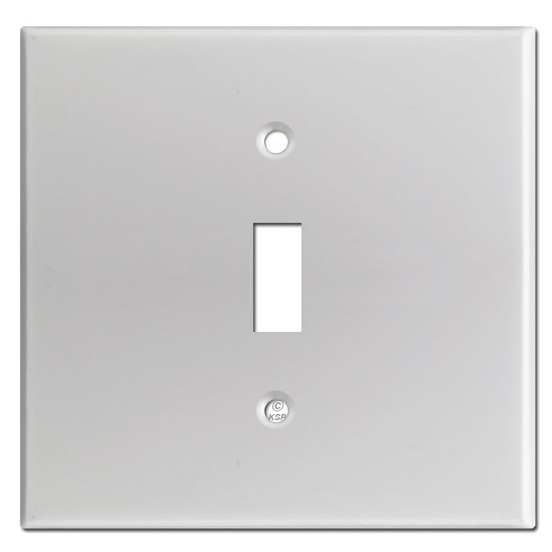 Brushed Aluminum Toggle Switch Plate Covers