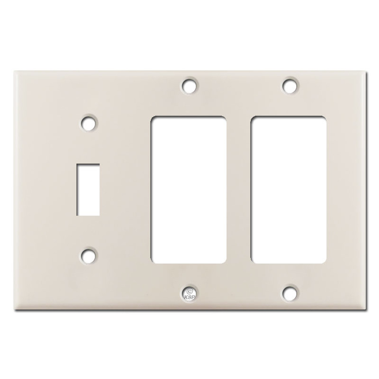 1 Toggle 2 Decora Switch Plates Light Almond