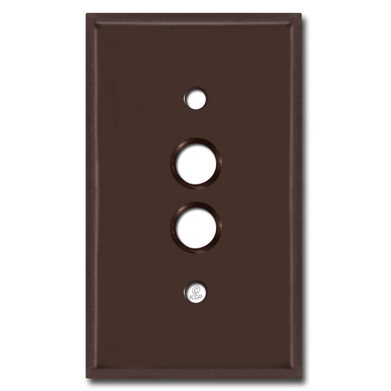 Single Gang Push Button Switch Plate Brown Kyle Switch Plates