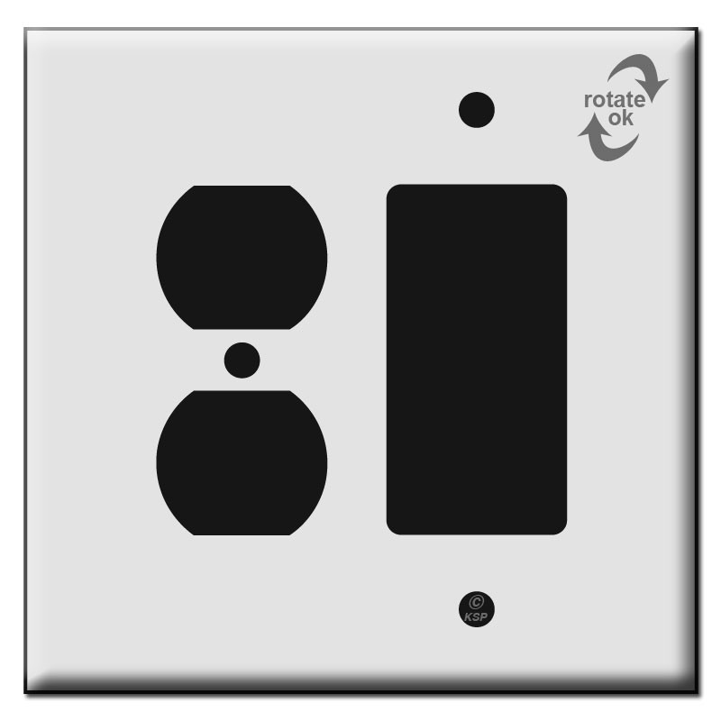 Decora Duplex Outlet Plastic Mid Size Wall Switch Plates