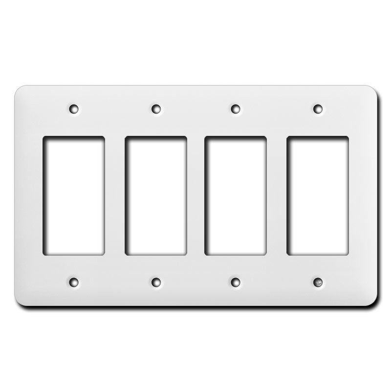 Long Engraved Light Switch Cover Name Plates - Adhesive Back