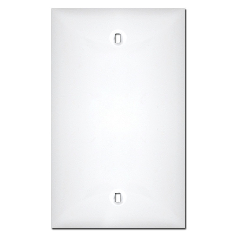 White Plastic One Toggle Light Switch Plates | Kyle Switch Plates