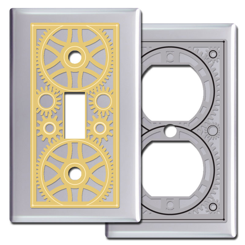 Mechanical Age Light Switch & Outlet Covers - Kyle Design