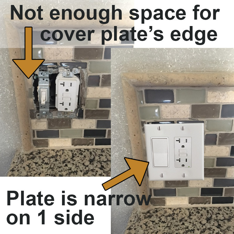 Skinny 2 Decora Rocker Light Switch Wall Plates - White