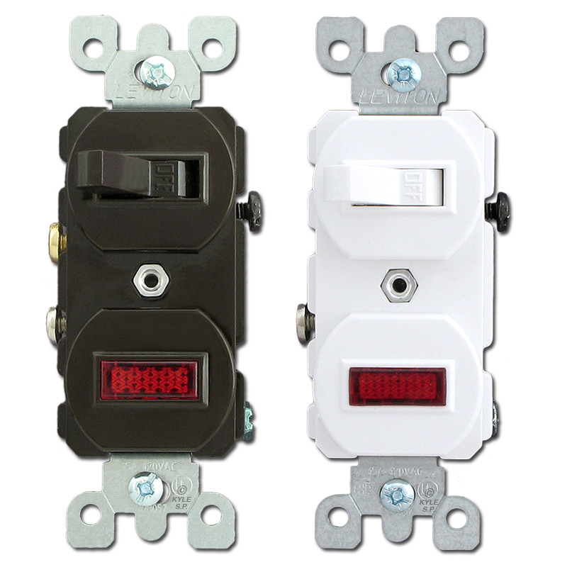 Pilot Light Switch - Toggle Illuminated When On - P&S PS15AC1-XPL