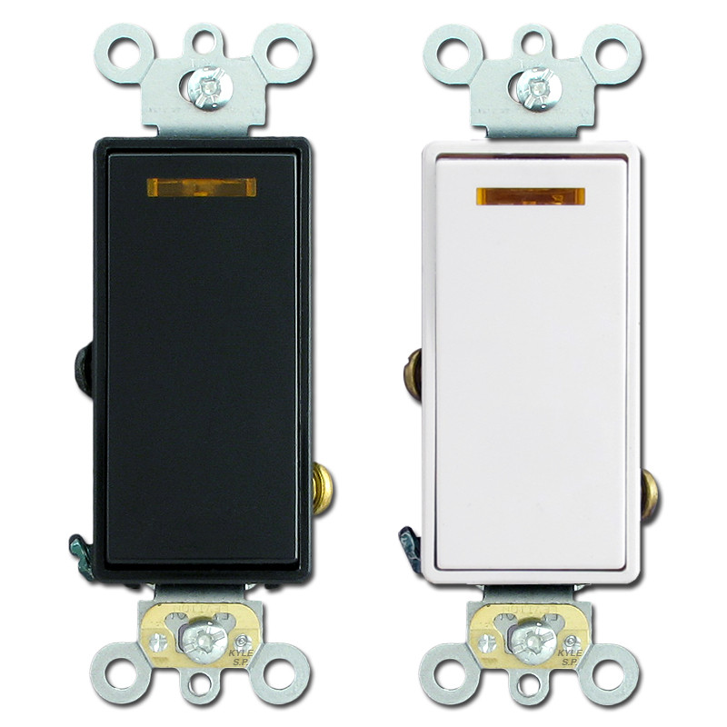 Illuminated Rocker Switches, Lighted Toggle Switch for Wall Plates