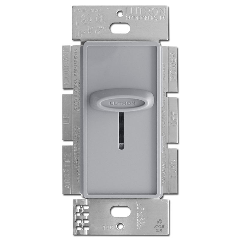 Gray Ceiling Fan Control Switches for Light Switch Plates