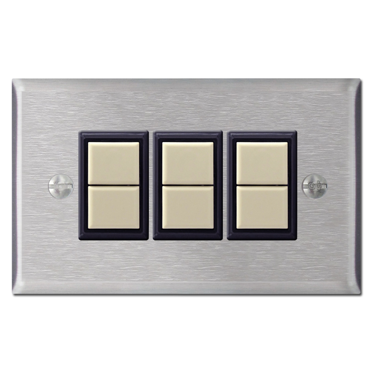 1 Ge Low Voltage Wall Switch And Cover Replacement Set Stainless Steel