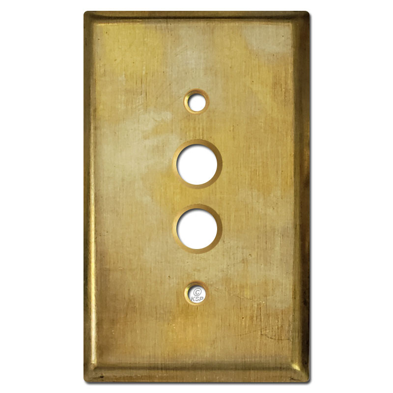Raw Brass Light Switch Covers & Outlet Plates | Kyle Switch Plates