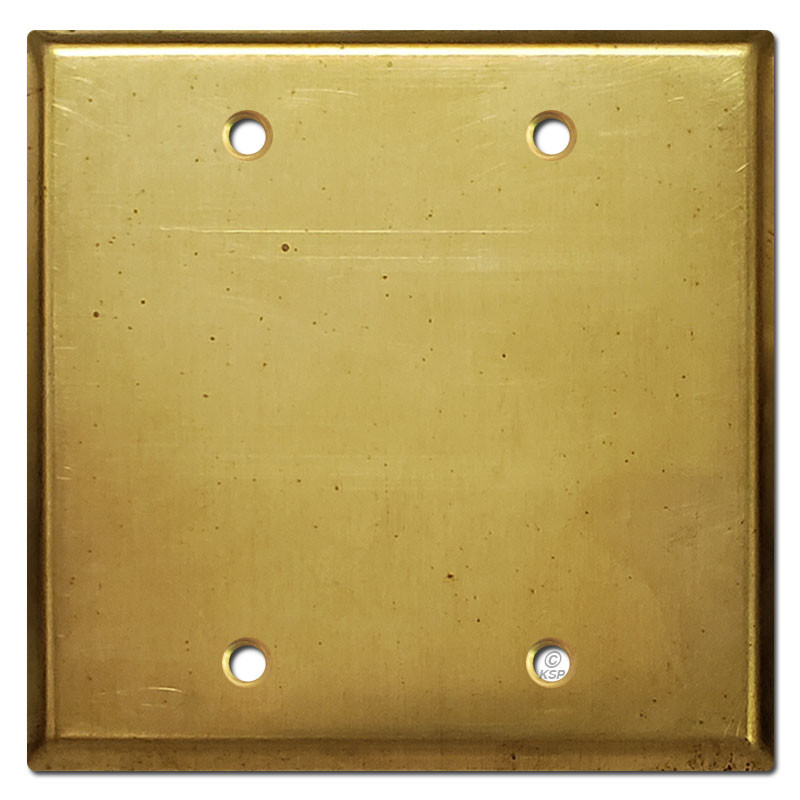 Raw Brass Light Switch Covers & Outlet Plates | Kyle Switch Plates
