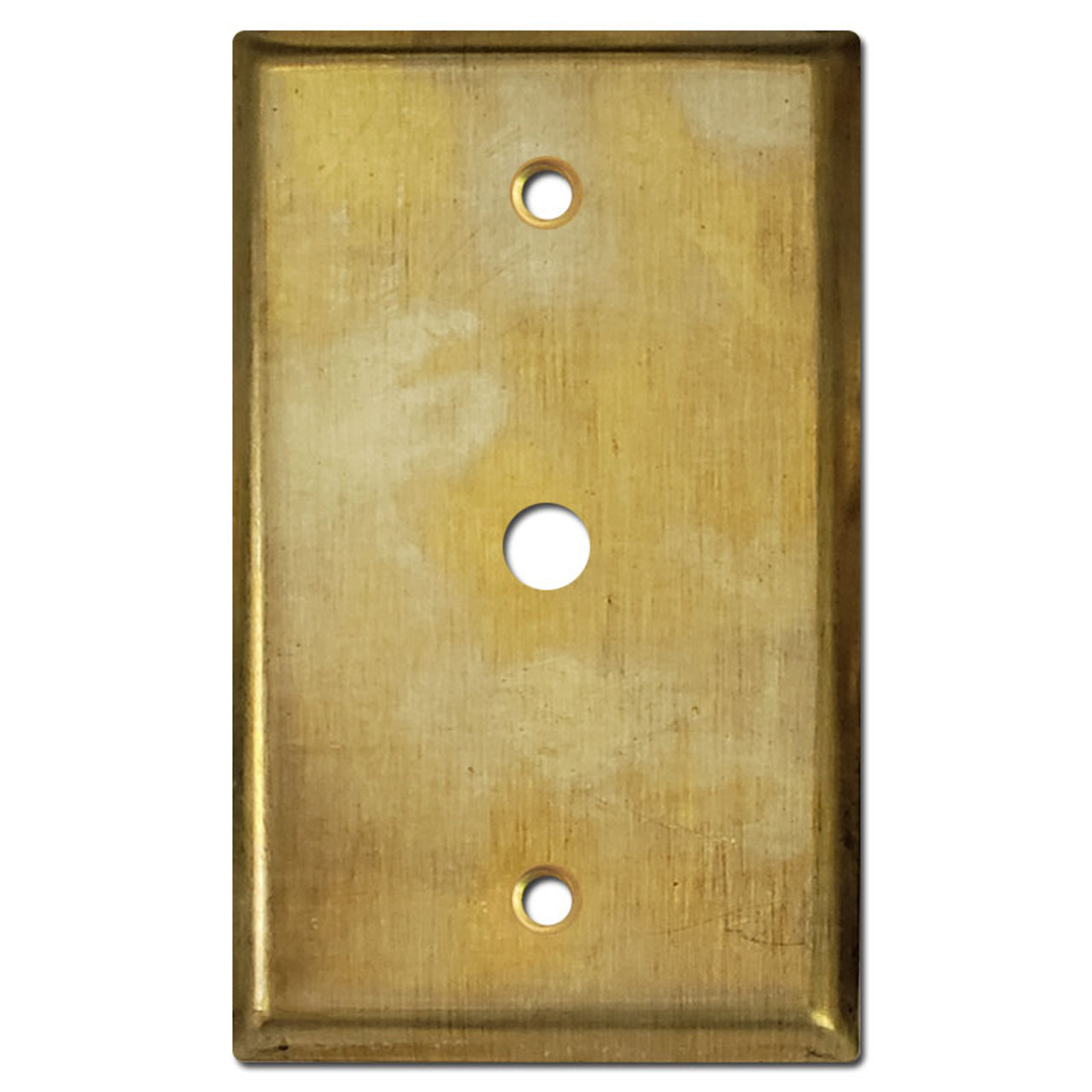 3 Toggle Light Switch Cover Unlacquered Raw Brass