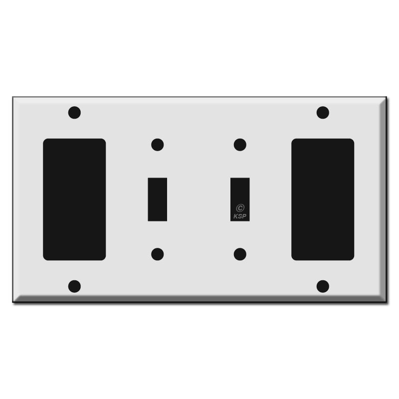 3 Toggle 1 Rocker Switch Plate | Kyle Switch Plates