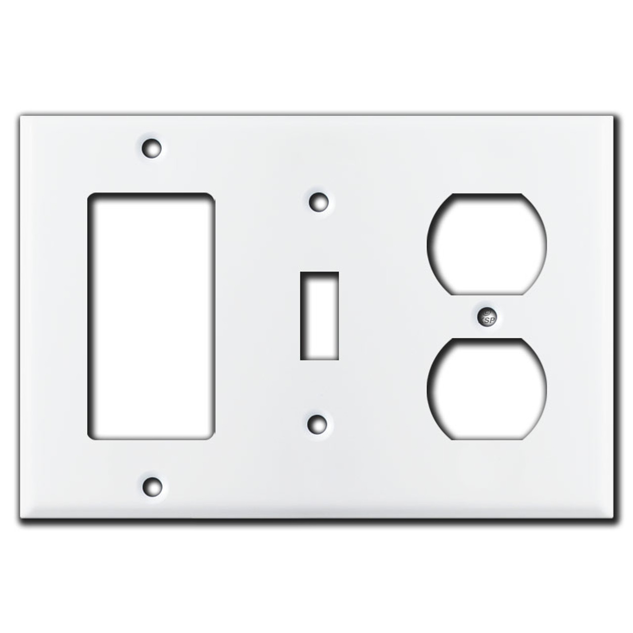 Deep Two Toggle Light Switch Covers White