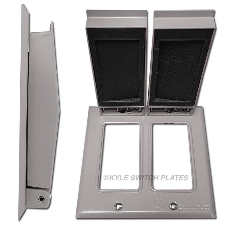 2 Decor Outdoor Wall Plate Covers for Wet Locations