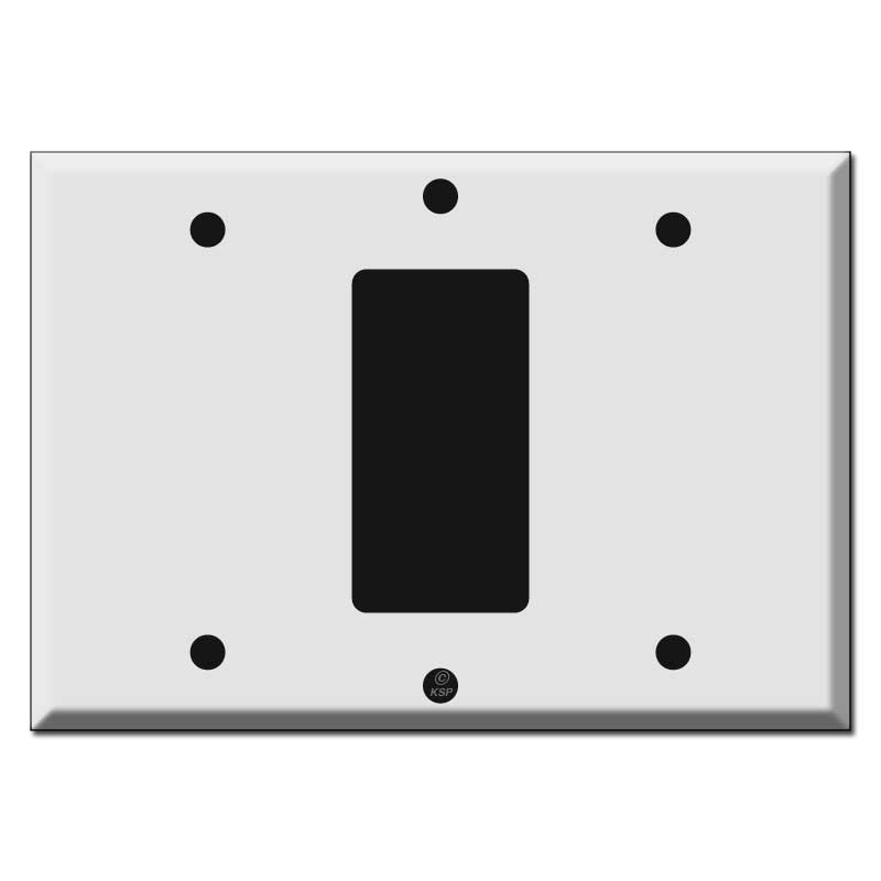 Blank - Outlet - Blank Combo Switch Plate | Kyle Switch Plates