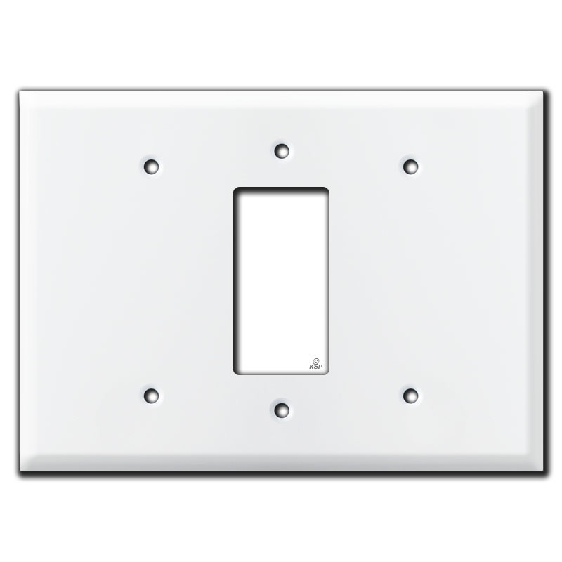 White Decora to Blank Switch Plate Adapter | Kyle Switch Plates