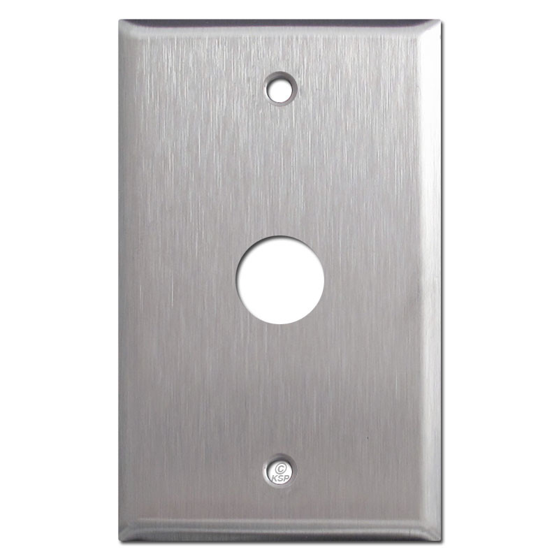 Electrical Conduit .75'' Opening Wall Switch Plates - Stainless Steel