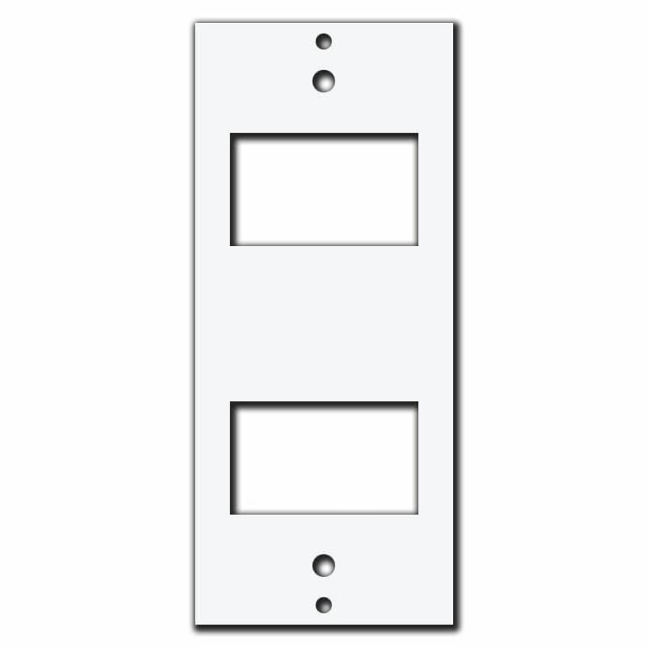 2 New Low Voltage Ge Switch Filler Insert For Rocker Wall Plates