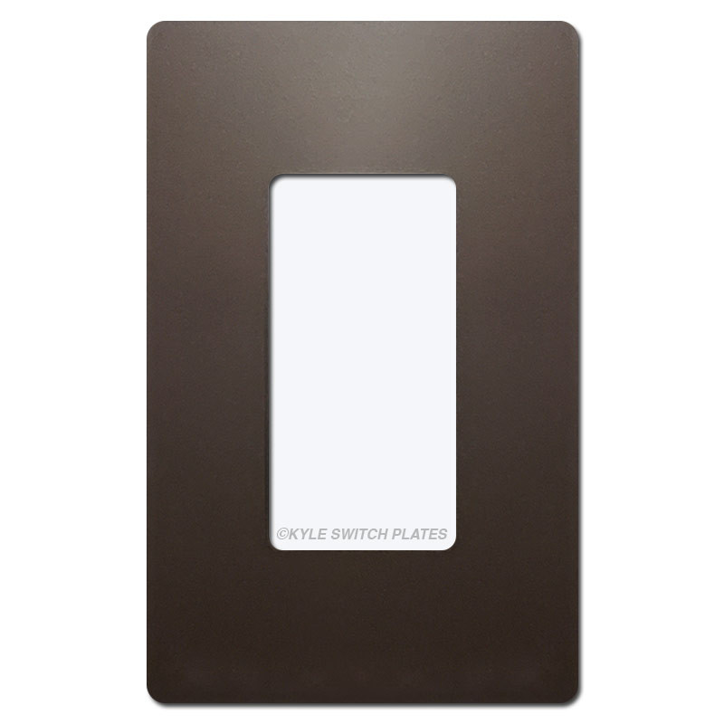 Nickel Screwless Wall Switch Plate Cover - Plastic 1 Gang Legrand