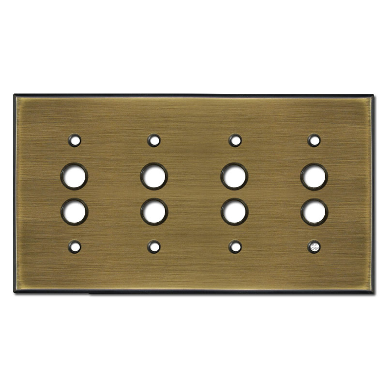 Antique Brass Push Button Switch Plates