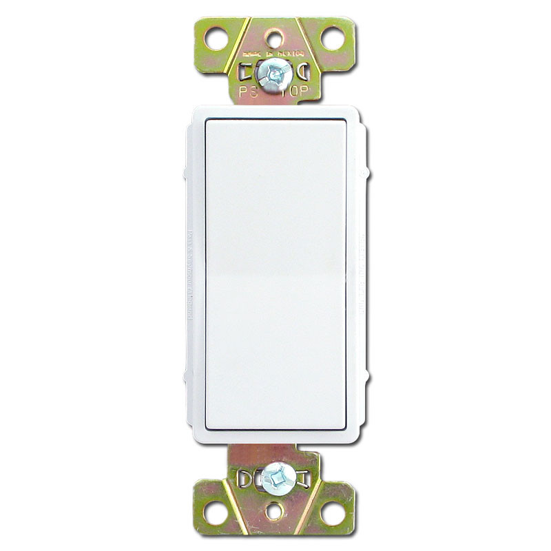 White 20A Decorator Rocker Switch