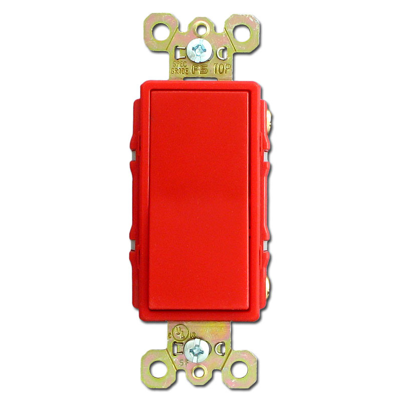 Red Electrical Outlets & Light Switches, Red Dimmers for Switch Plates