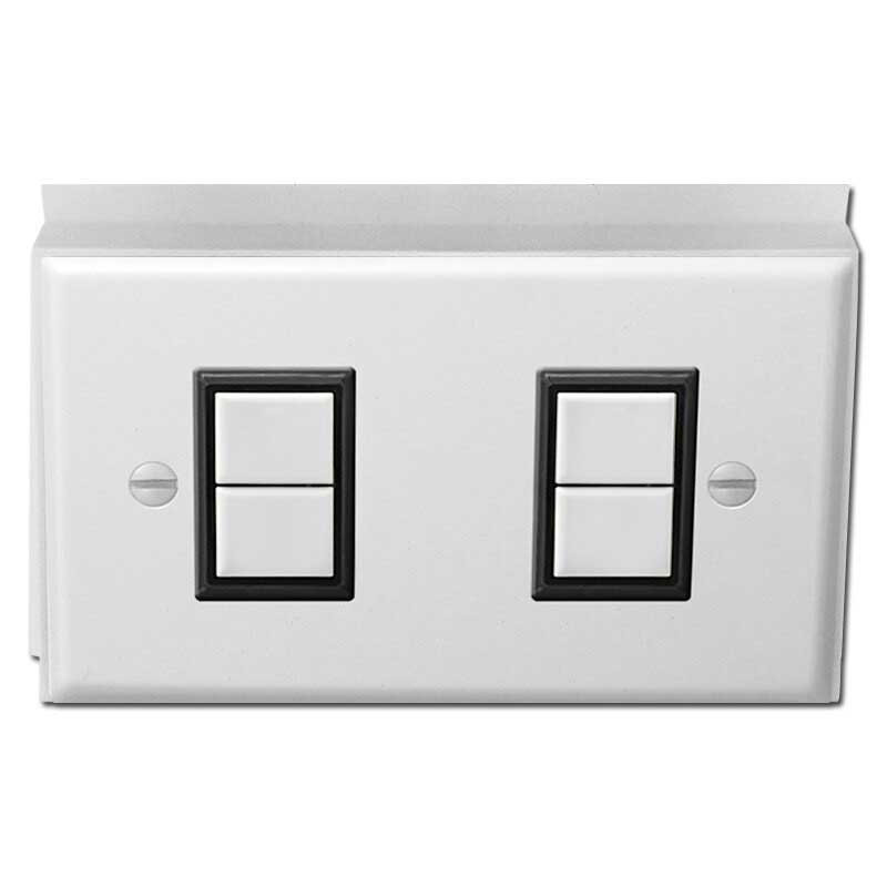GE Low Voltage 1 Switch Surface Mount Wall Plate Updated Unit - White