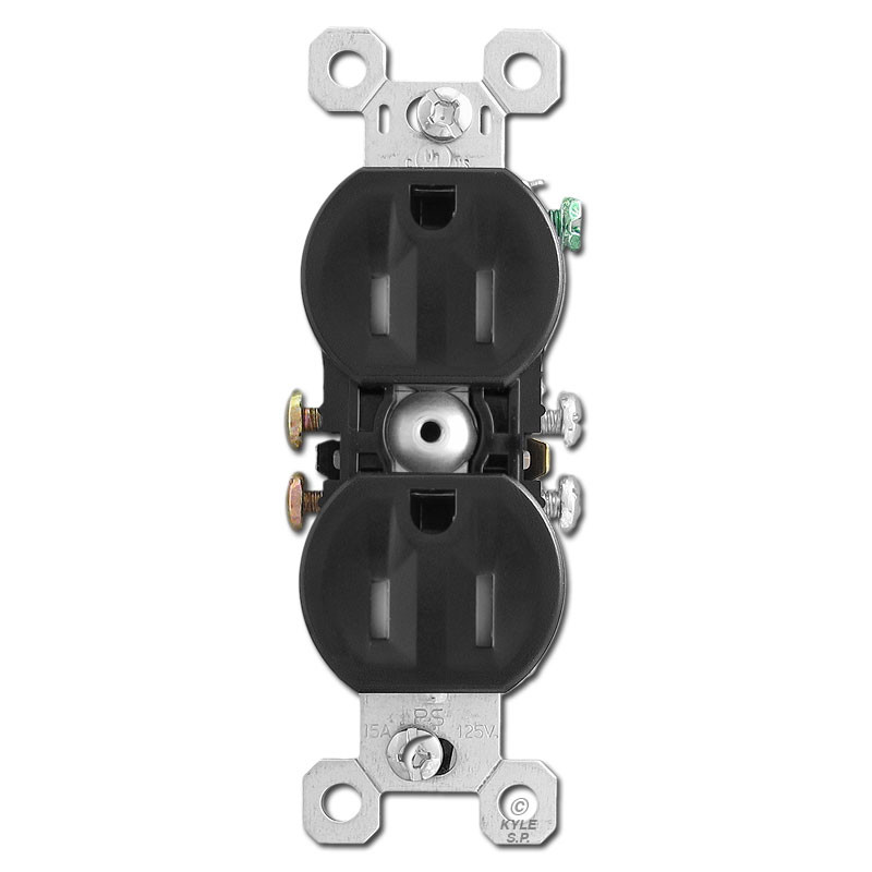 Black Electrical Outlets for Wall Switch Outlet Covers