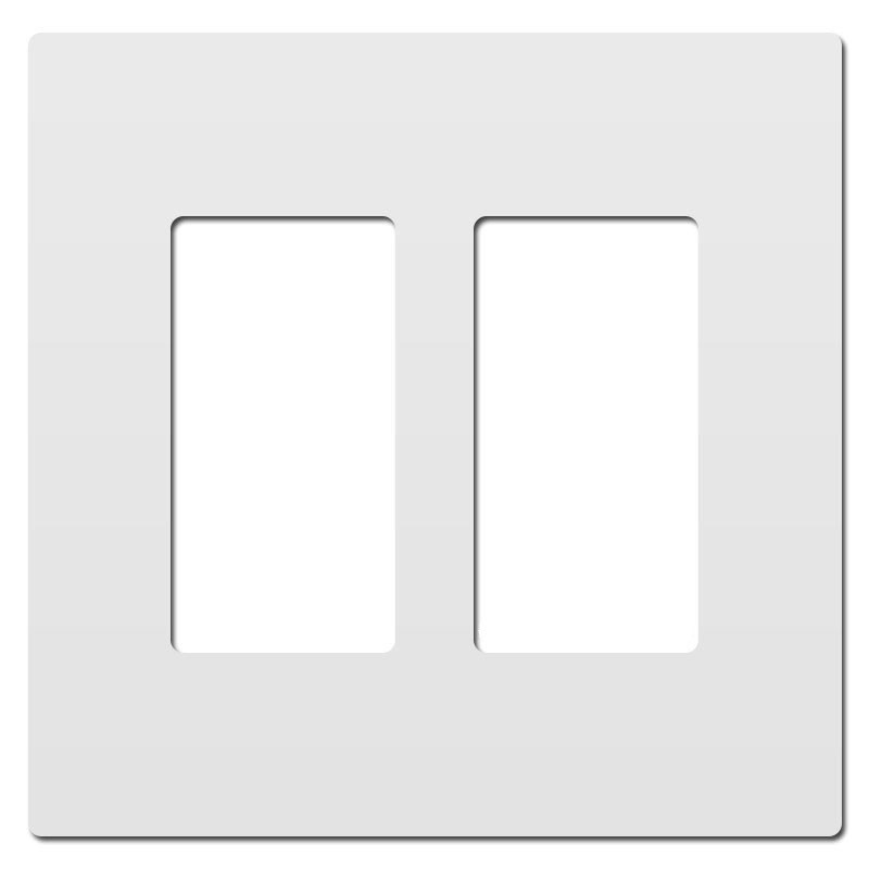 Screwless 5 Decor Plastic Light Switch Cover Lutron - White