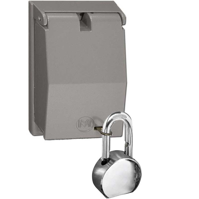 Locking Outdoor GFI Outlet Cover - 1 Gang Decor