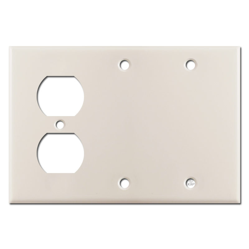 Light Almond Receptacle Wall Plates