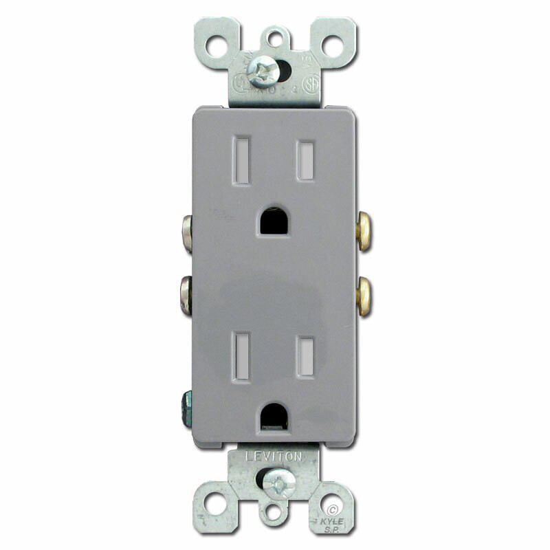 Gray Electrical Outlets for Grey Receptacle Cover Plates