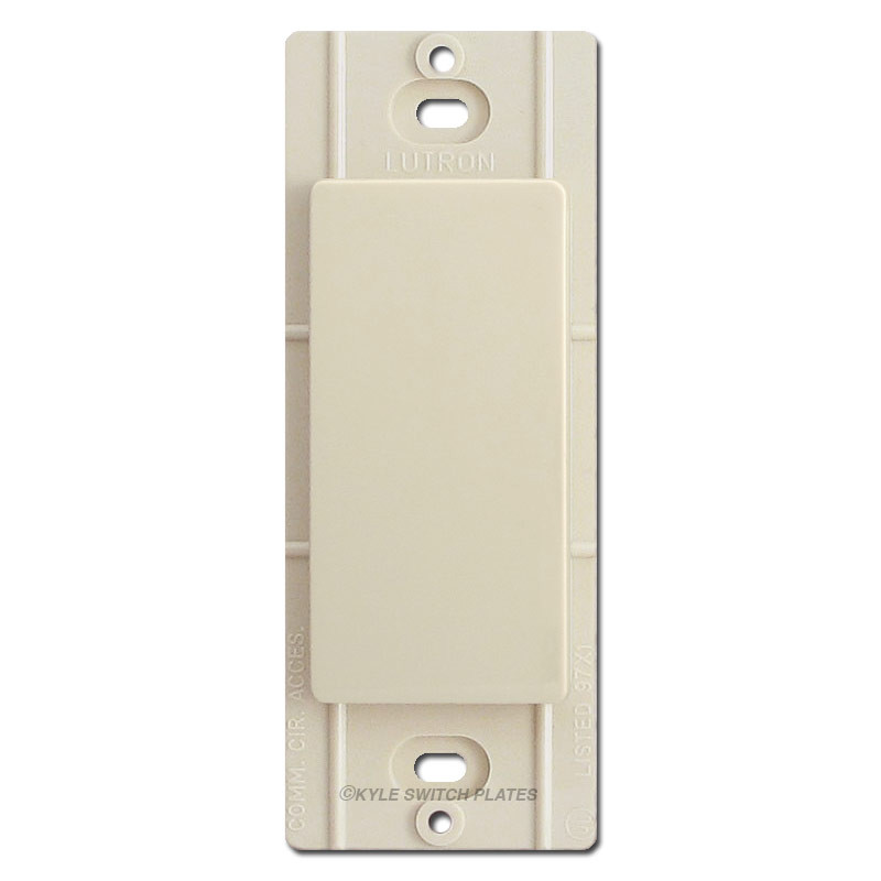 Blank Insert for Decor Wall Plates Lutron - Light Almond