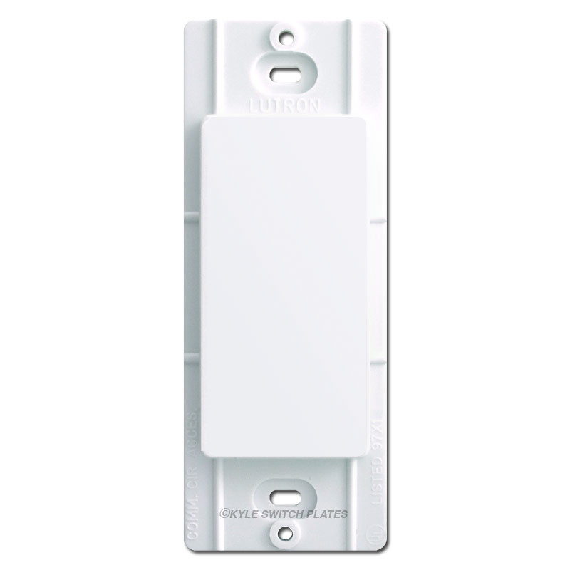Blank Filler Insert for Decor Wall Switch Plates Lutron - White