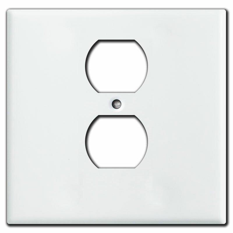 White Outlet Covers - 50 Single & Duplex Outlet Receptacle Plates