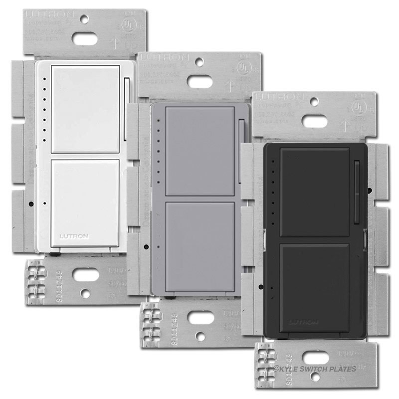 Dual LED+ Dimmer & Switch Lutron Maestro Single Pole MACL-L3S25