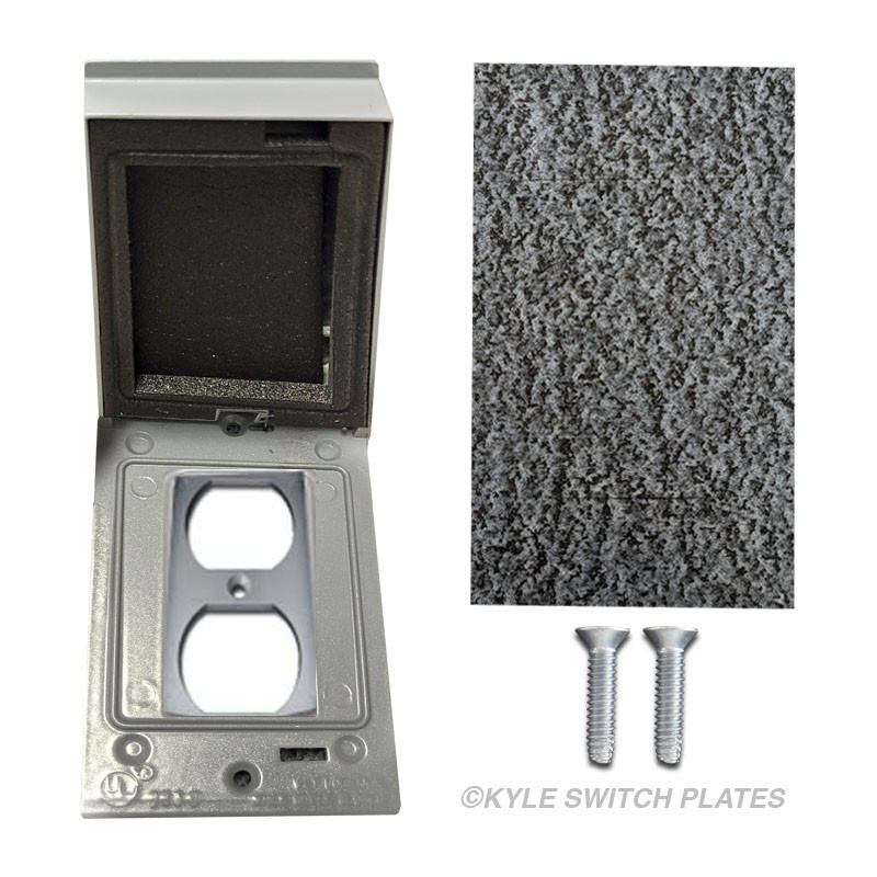 Locking Outdoor Receptacle Cover - 1 Gang Duplex Outlet