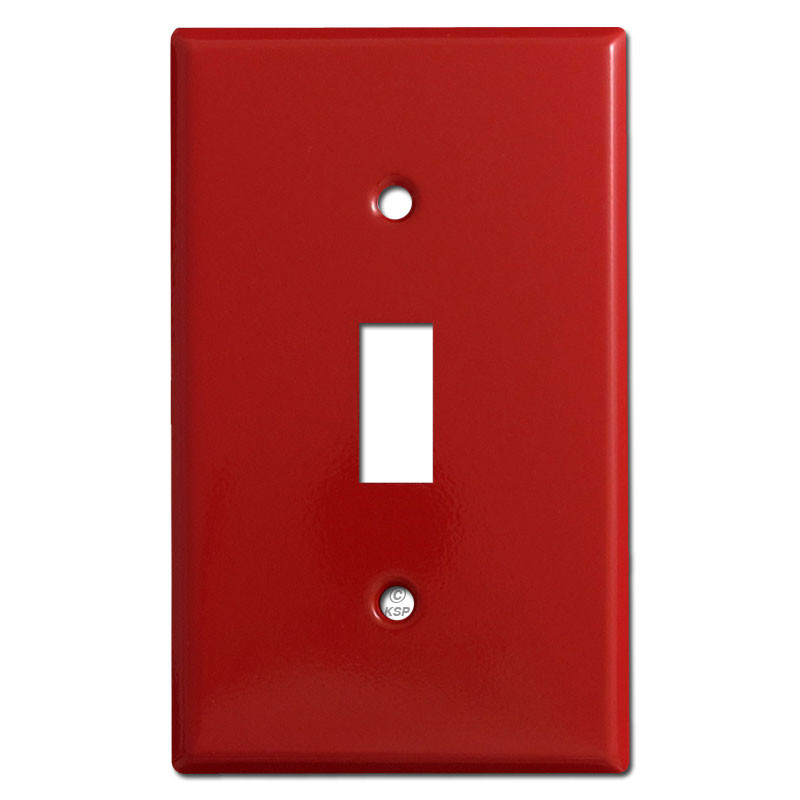 1 Toggle Switch Cover Plates - Light Almond