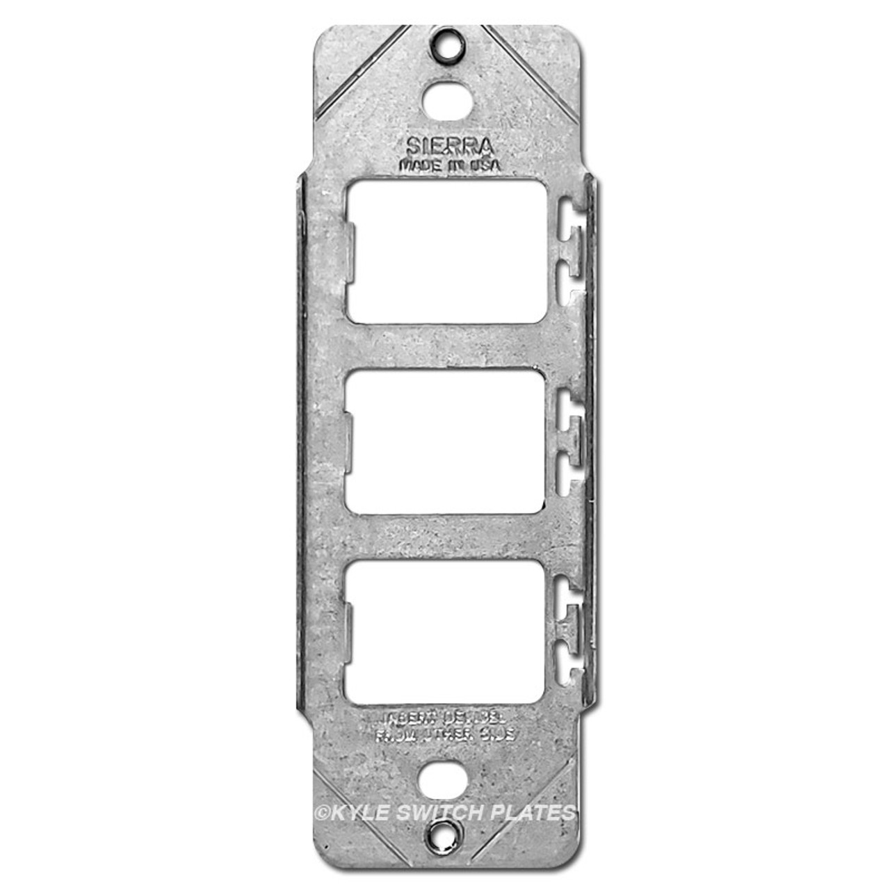 3 Despard Switch Plate Covers Triple Toggle Horizontal