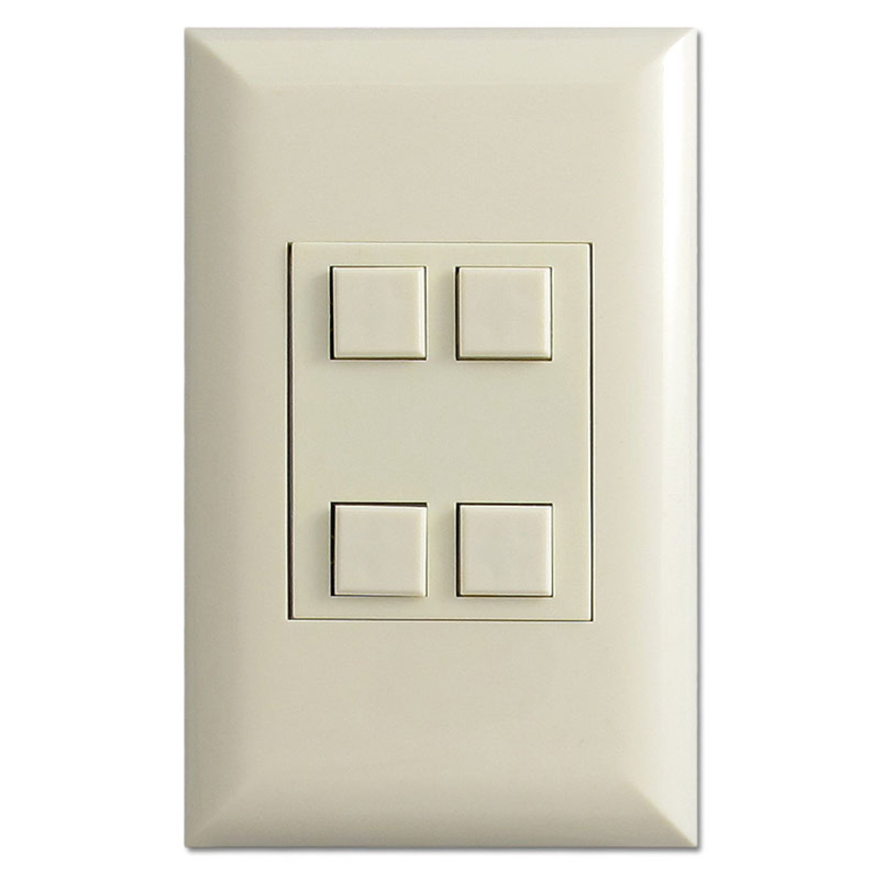Touchplate Low Voltage Switch 4 Control Classic Series Almond