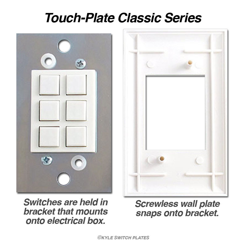 Touch Plate LED Pilot Light 8 Button Control Station White