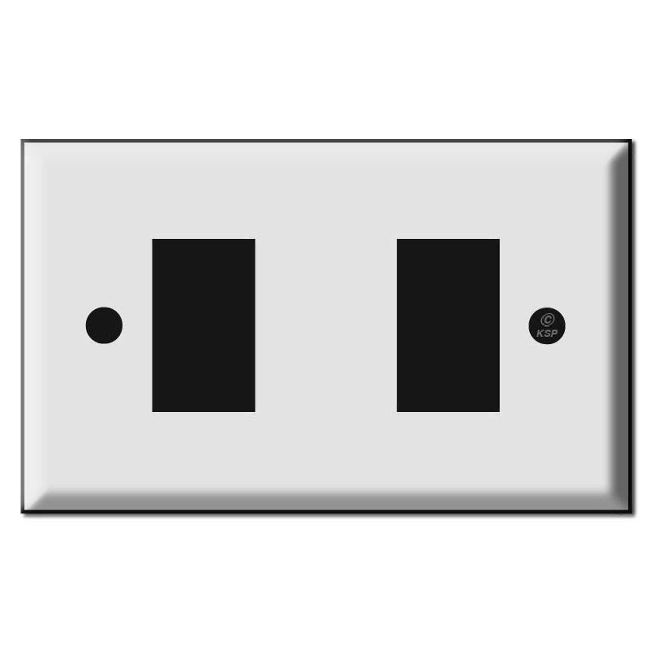 New Style Horizontal Two Snap In Device Ge Low Voltage Switch Plates