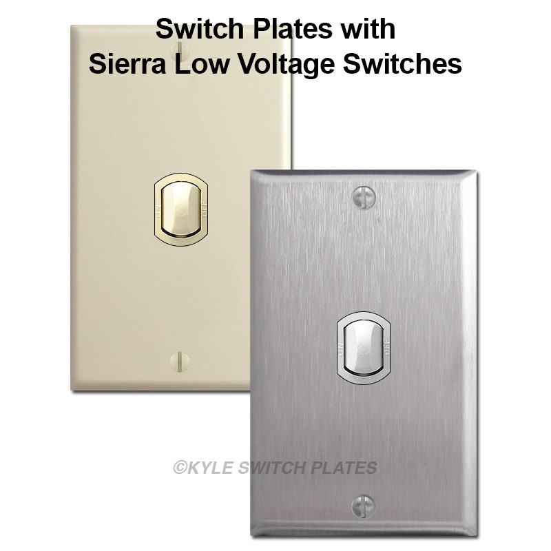 Single Vertical Despard Low Voltage Switch Plates | Kyle Switch Plates