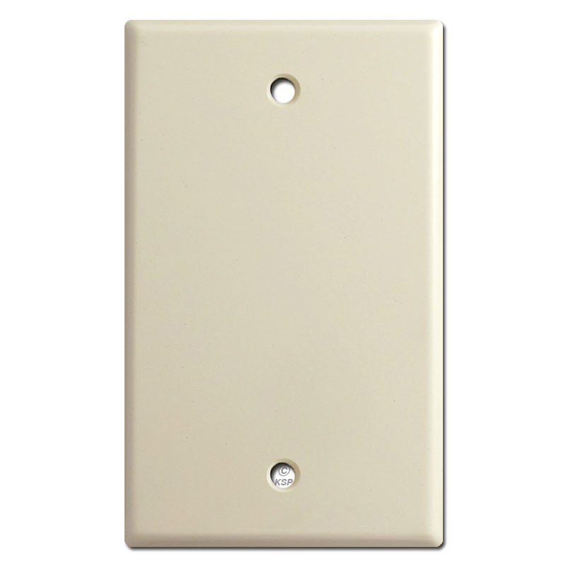 Single Gang Blank Wall Switch Plate - Ivory | Kyle Switch Plates