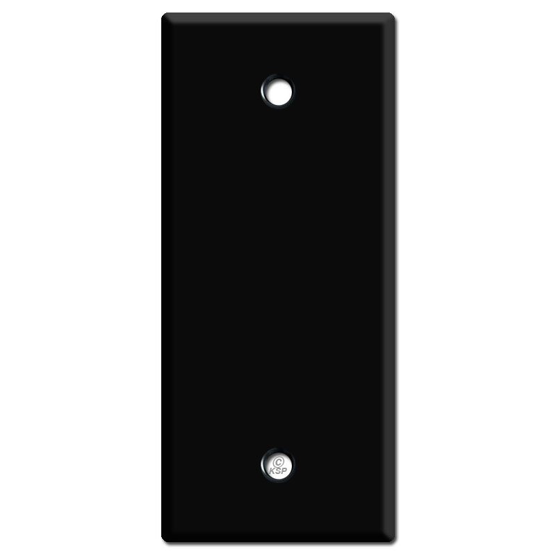 2'' Thin Blank Light Switch Wall Plate - Black